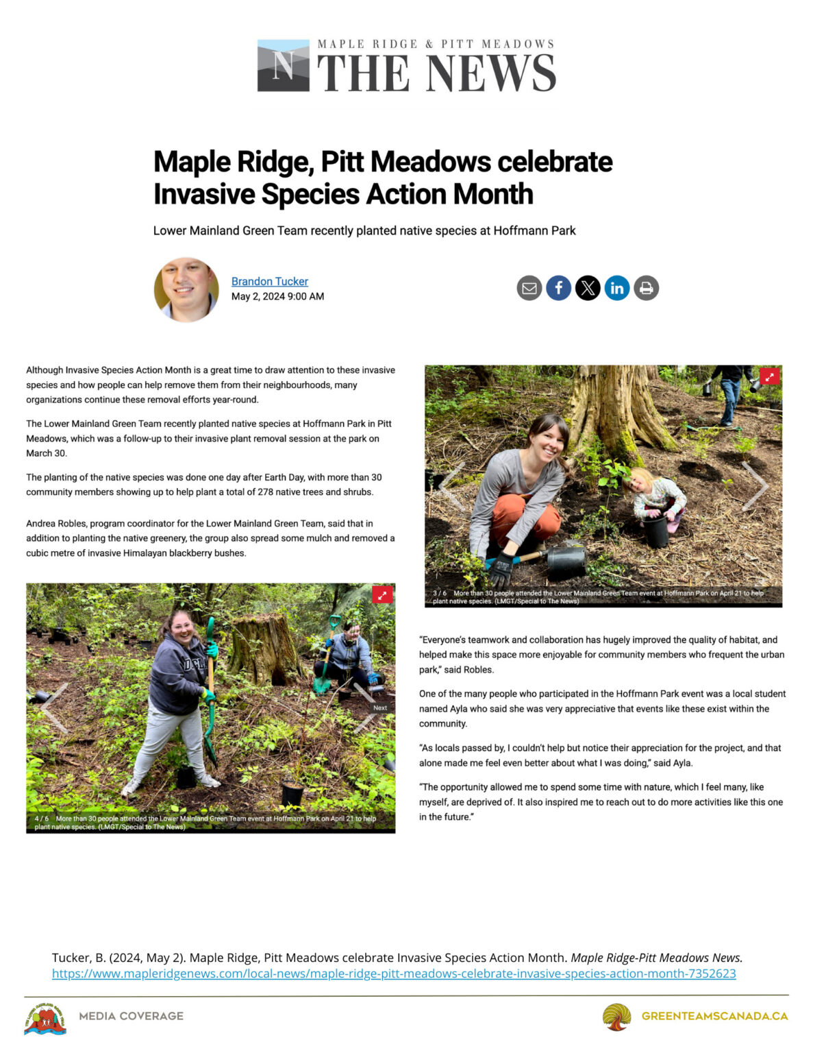 Maple Ridge, Pitt Meadows celebrate Invasive Species Action Month ...